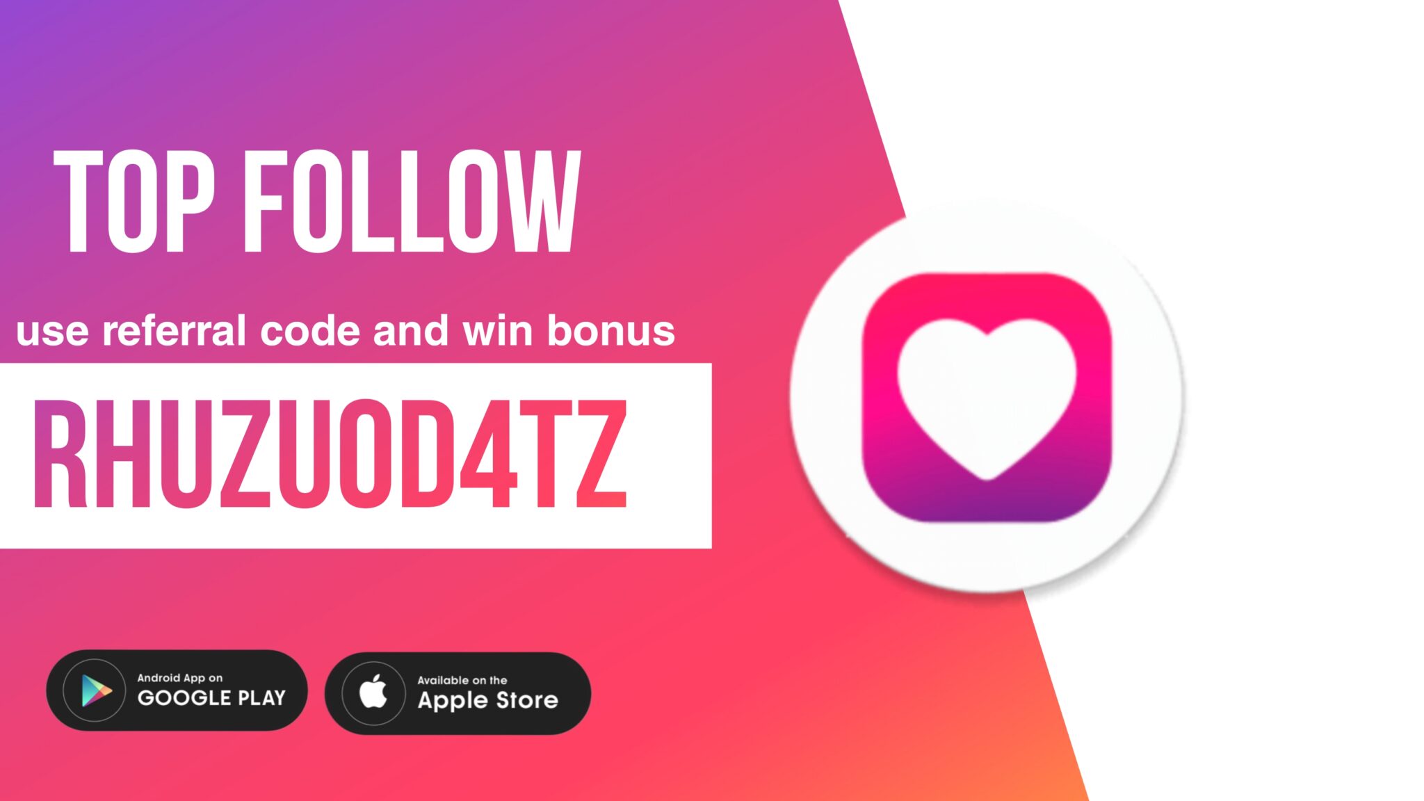 Topfollow App Referral Code | Get 1000 Free Instagram Followers ...