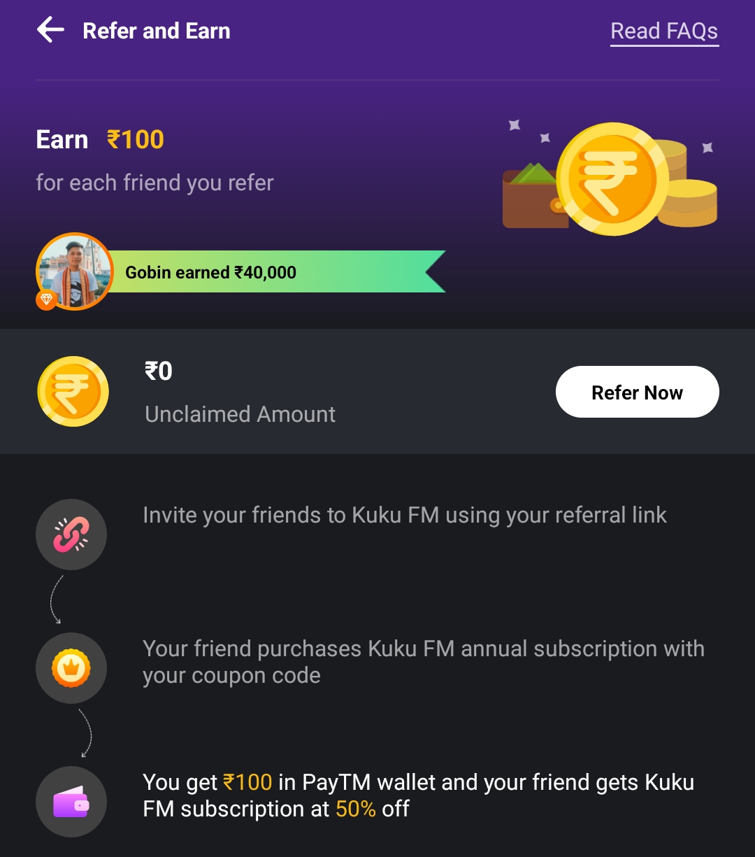 Kuku FM Referral Code: NCKGO2482 | Earn ₹100 On Every Successful Referral - Referralguru.in